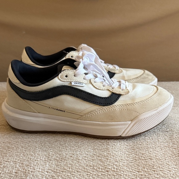 Vans | Shoes | Vans Ultrarange Cream And Black Sneakers Worn 2 Times ...